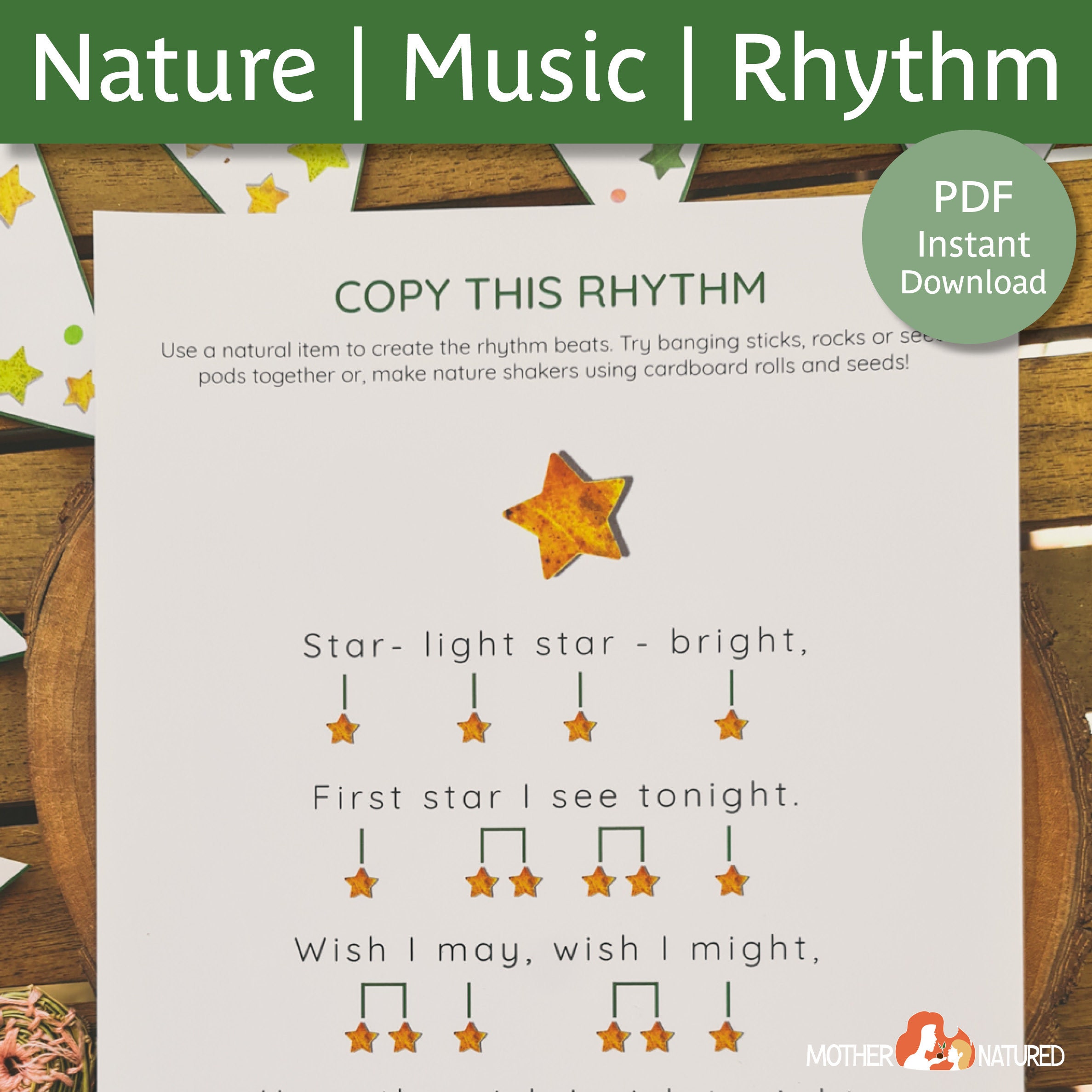 Nature Music Activity | Nature Rhythm Activity | Forest School Music ...