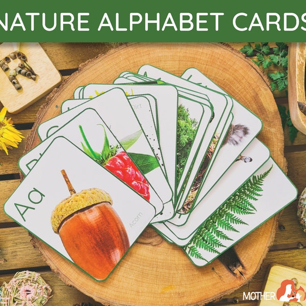 Alphabet Flash Cards - Etsy