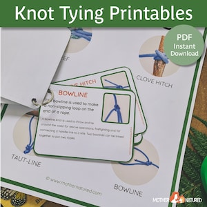 Knot Tying Guide | Knot Poster | Knot Booklet | Knot Tying Activities ...