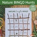 Nature Bingo Activity | Nature Bingo Scavenger Hunt | Nature Bingo Hunt ...
