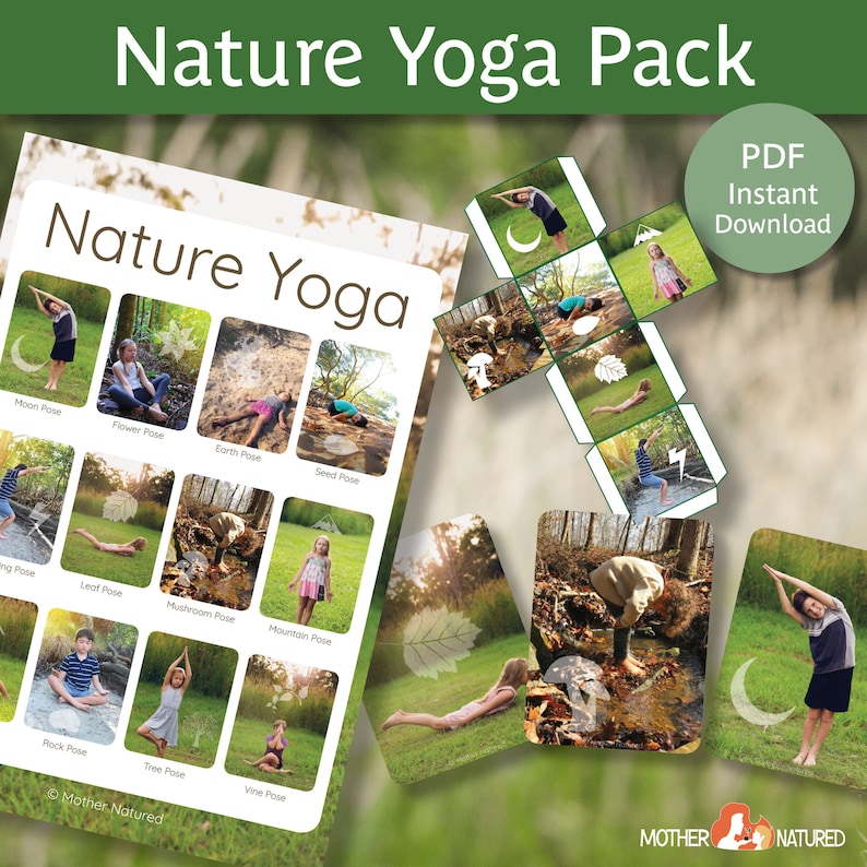 NATURE YOGA Cards | Yoga Cards for Kids | Kids Yoga Printables ...