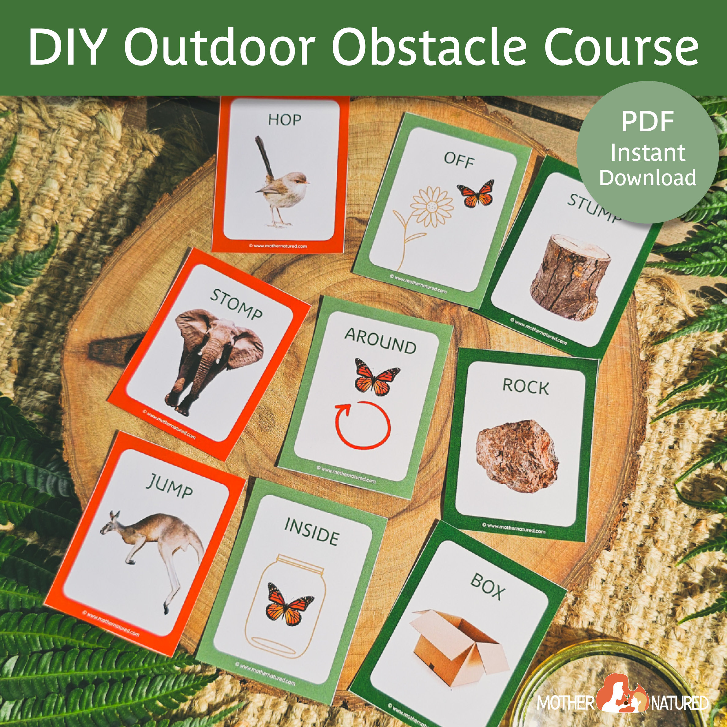 Outdoor Obstacle Course for Kids | DIY Obstacle Course Cards ...