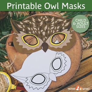 Owl Mask | Adult Owl Mask | Owl Mask for Kids | Printable Owl Mask ...
