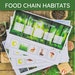 Food Chain Habitat Worksheets Food Chain Activity Food - Etsy