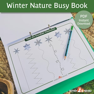 Winter Busy Book for Preschoolers | Winter Nature Busy Book | Winter ...