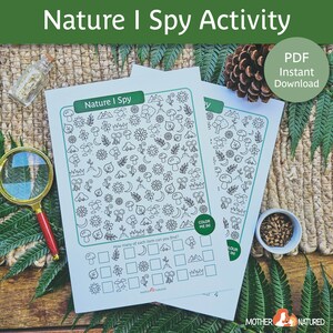 Nature I Spy Activity | Nature Hunt Activity | Outdoor Exploration I ...