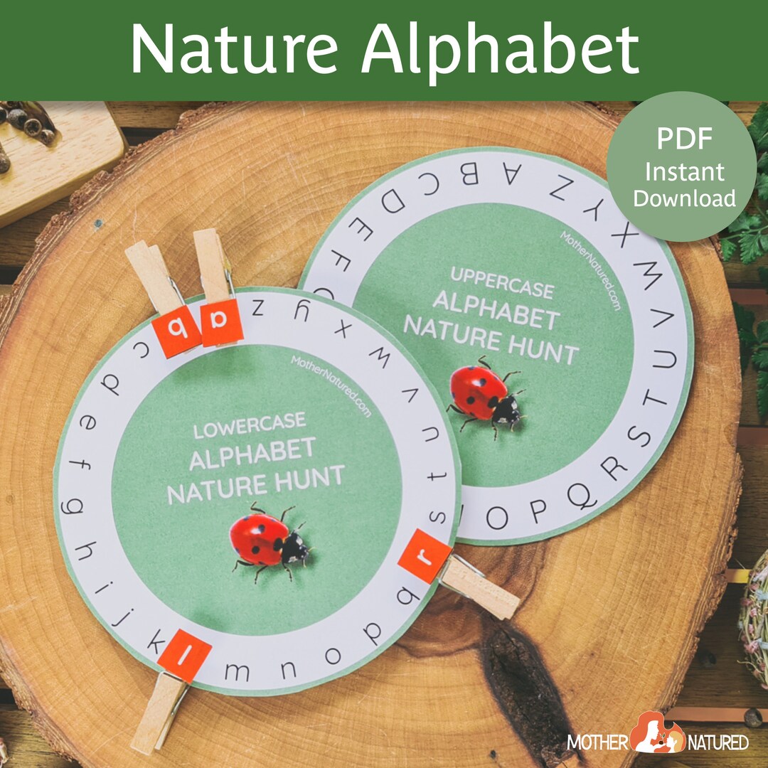 Alphabet Scavenger Hunt | Alphabet Waldorf | Alphabet Nature Hunt ...