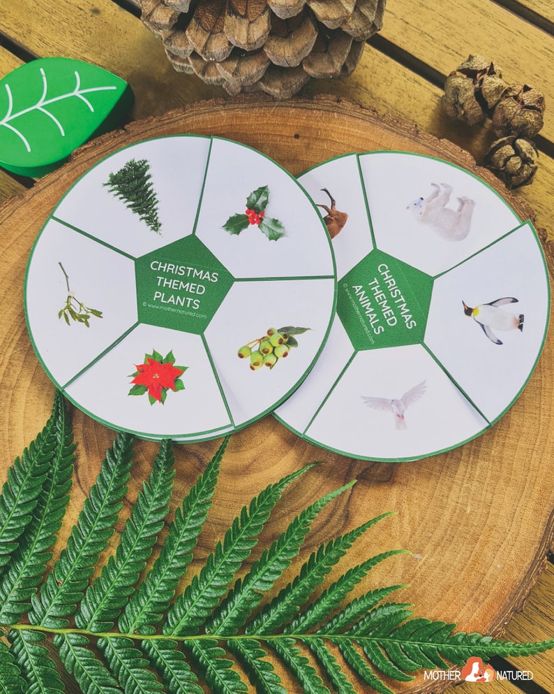 Christmas Nature Study Wheels Christmas Animal Study Christmas Plant ...