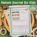 Nature Journal for Kids Nature Study Journal Outdoor - Etsy