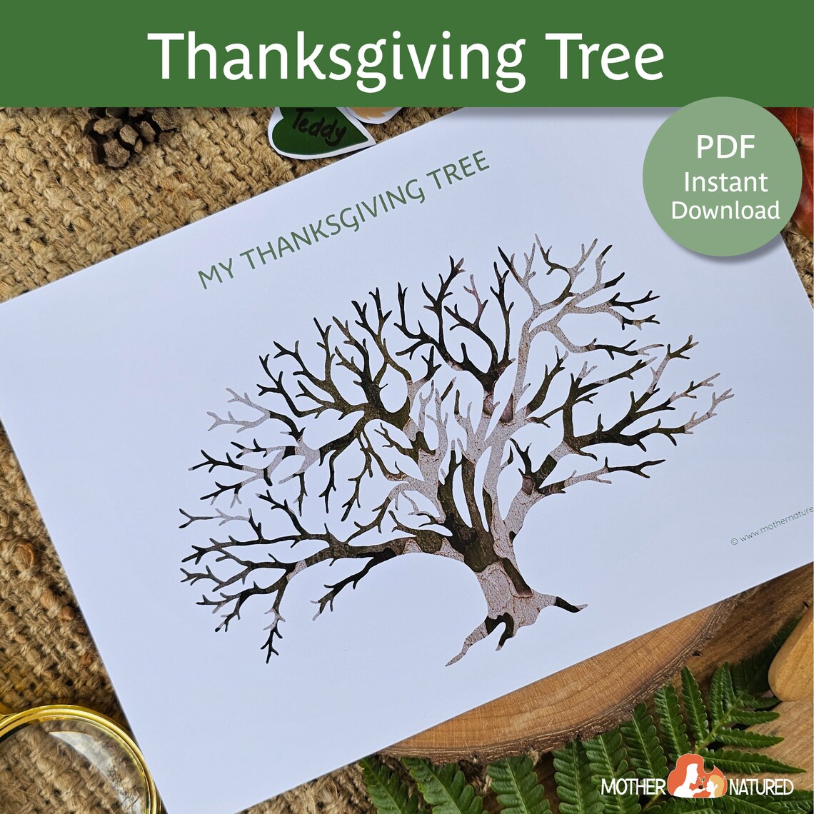 Thanksgiving Tree Craft Thanksgiving Printable - Etsy