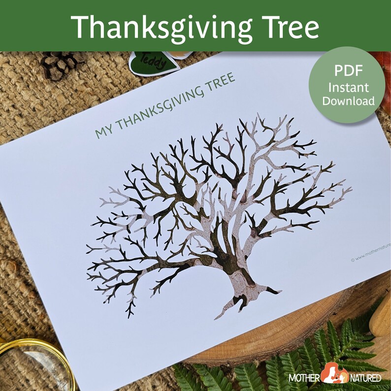 Thanksgiving Tree Craft | Thanksgiving Printable | Thanksgiving ...