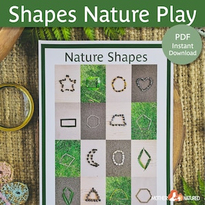 Nature Shapes Loose Parts | Nature Shapes Preschool | Nature Shapes ...