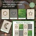 Nature Shapes Poster and Cards | Nature Shapes Preschool | Nature ...