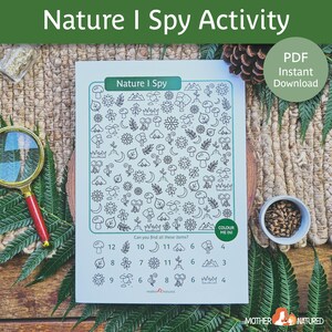 Nature I Spy Activity | Nature Hunt Activity | Outdoor Exploration I ...