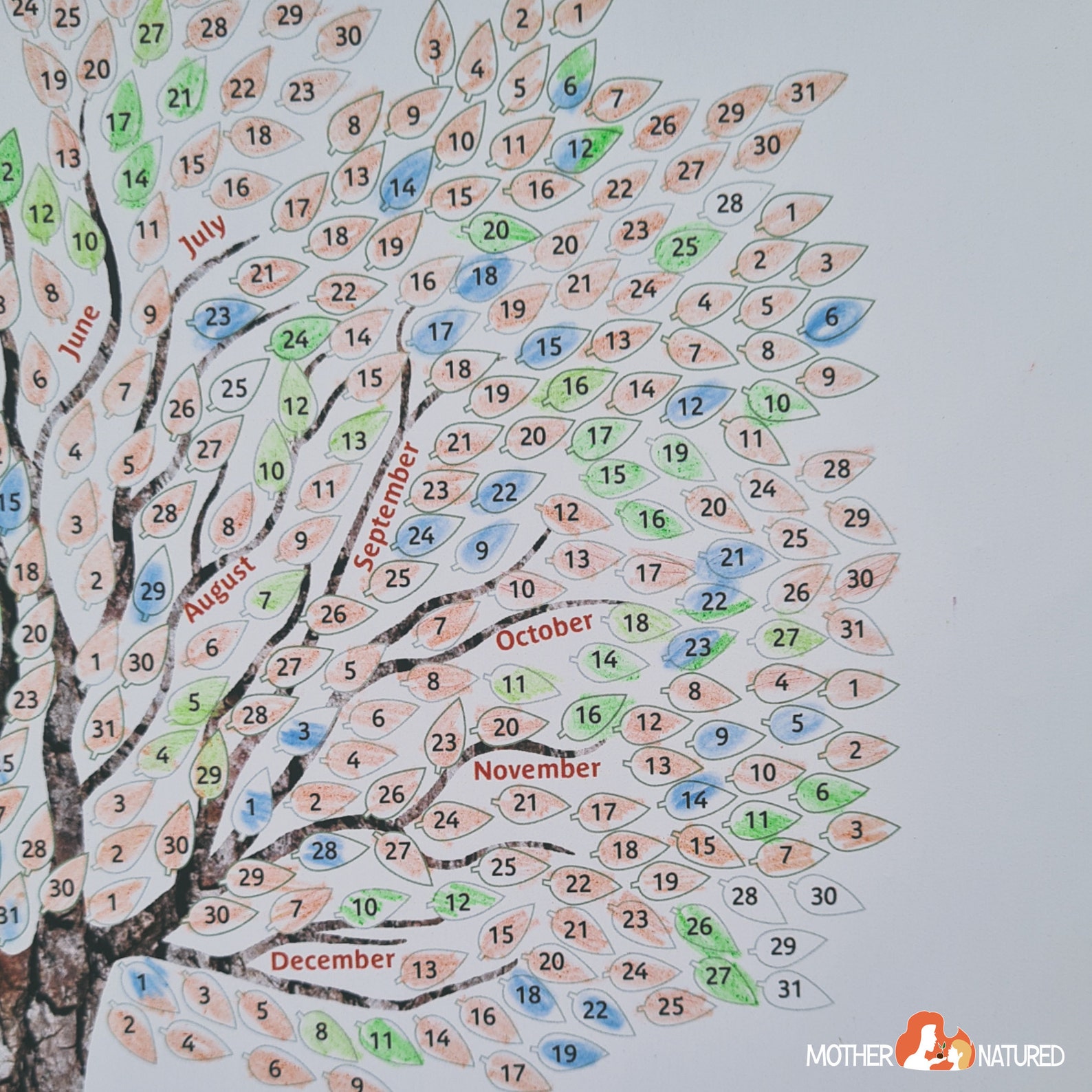 Weather Observation Tree | 365 Weather Tree Printable | Weather ...