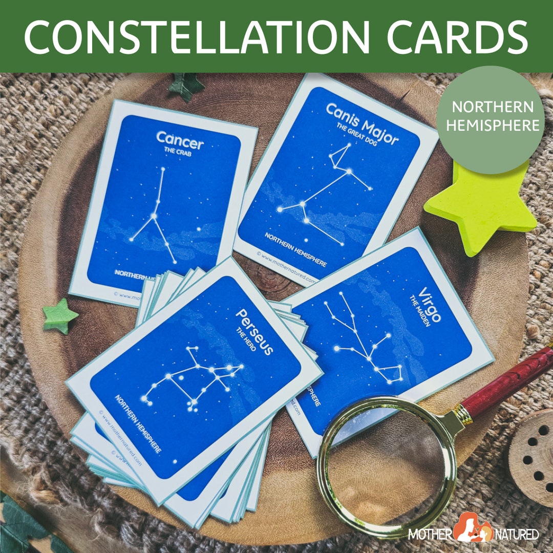 NORTHERN Hemisphere Constellation Cards| Star Study | Constellation ...