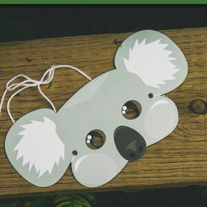 Koala Mask Koala Pretend Play Australian Animal Masks - Etsy UK