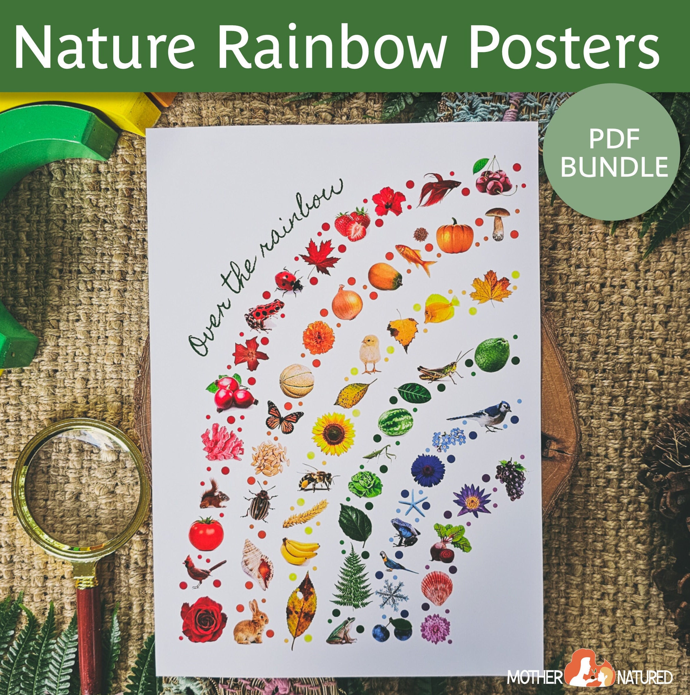 Arco iris imprimible / Carteles arco iris / Naturaleza Arco iris ...