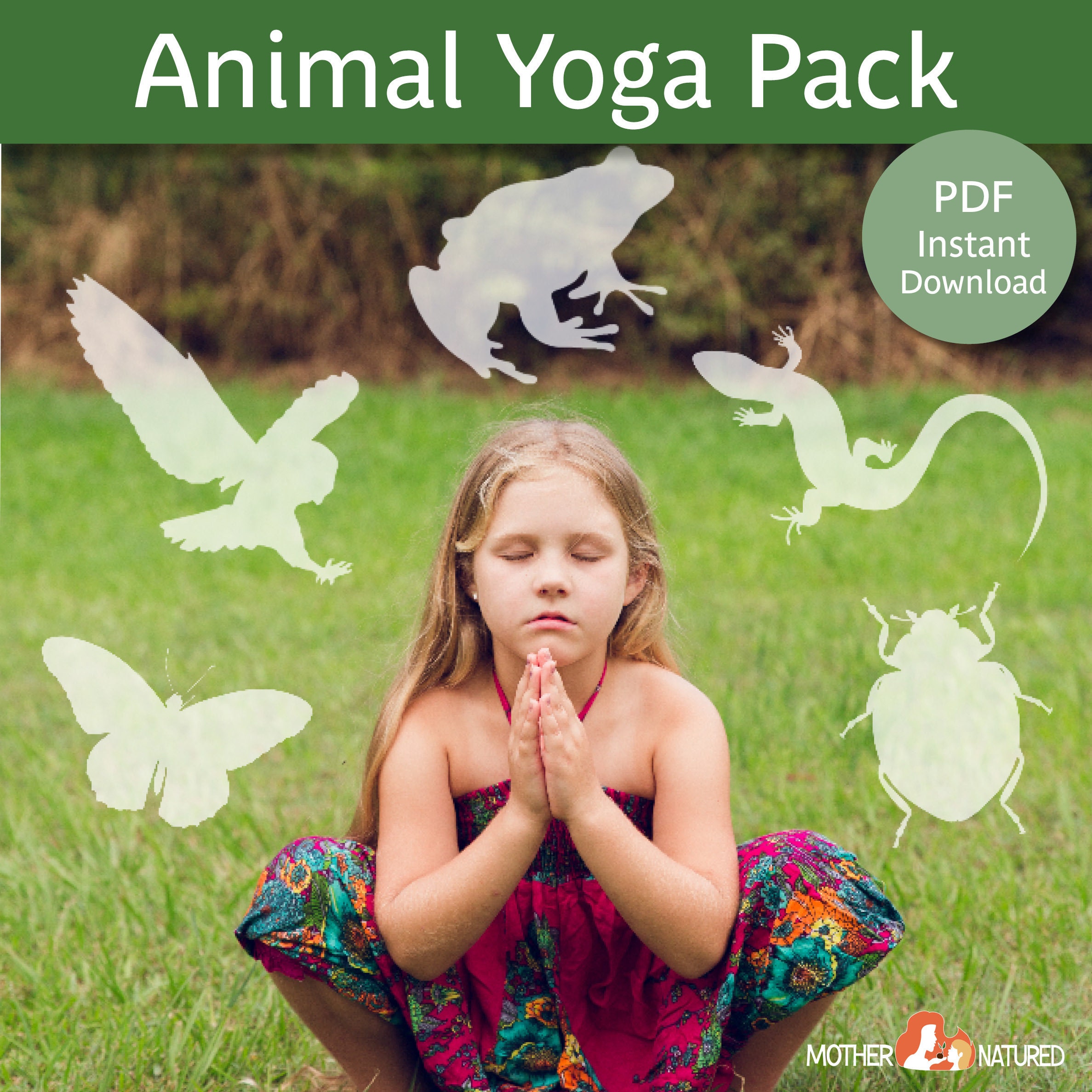 ANIMAL YOGA Cards | Animal Yoga Posters | Animal Yoga Digital Download ...