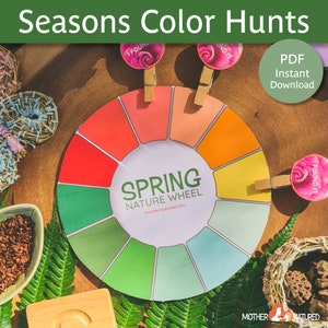 SEASONAL COLOR HUNT | Seasonal Nature Color Wheels | Spring Hunt ...