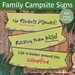 Family Camping Signs | Family Campsite Signs | Family Camp Signs ...