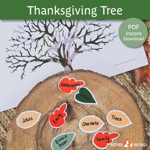 Thanksgiving Tree Craft | Thanksgiving Printable | Thanksgiving ...