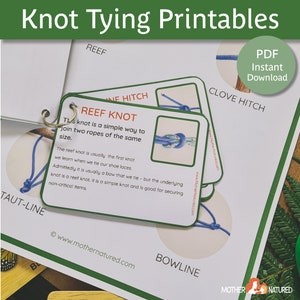 Knot Tying Guide | Knot Poster | Knot Booklet | Knot Tying Activities | How to Tie Knots | Rope ...
