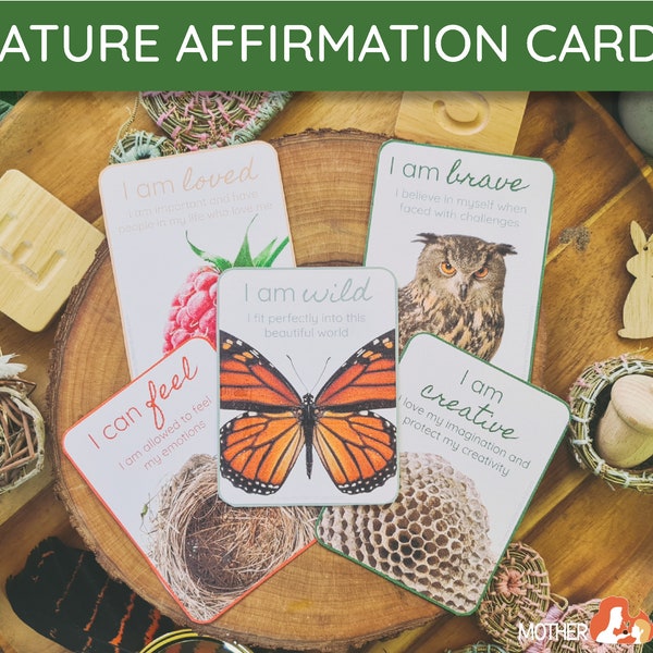 Nature Theme Cards - Etsy