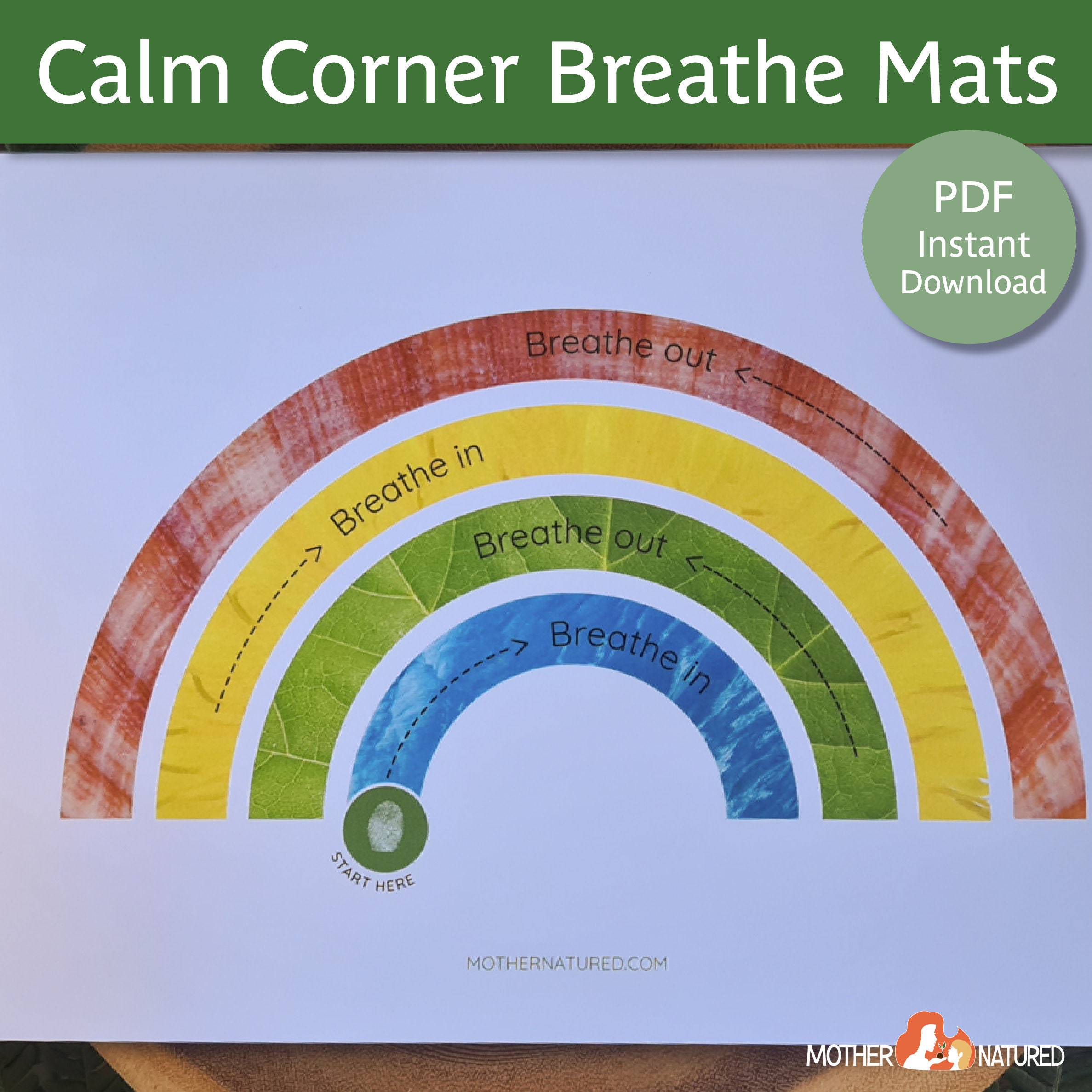 Calm Corner Breathe and Trace Printables Calm Corner - Etsy Australia