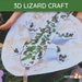 3D Lizard Craft | Lizard Activity | Lizard Craft for Kids | Lizard ...