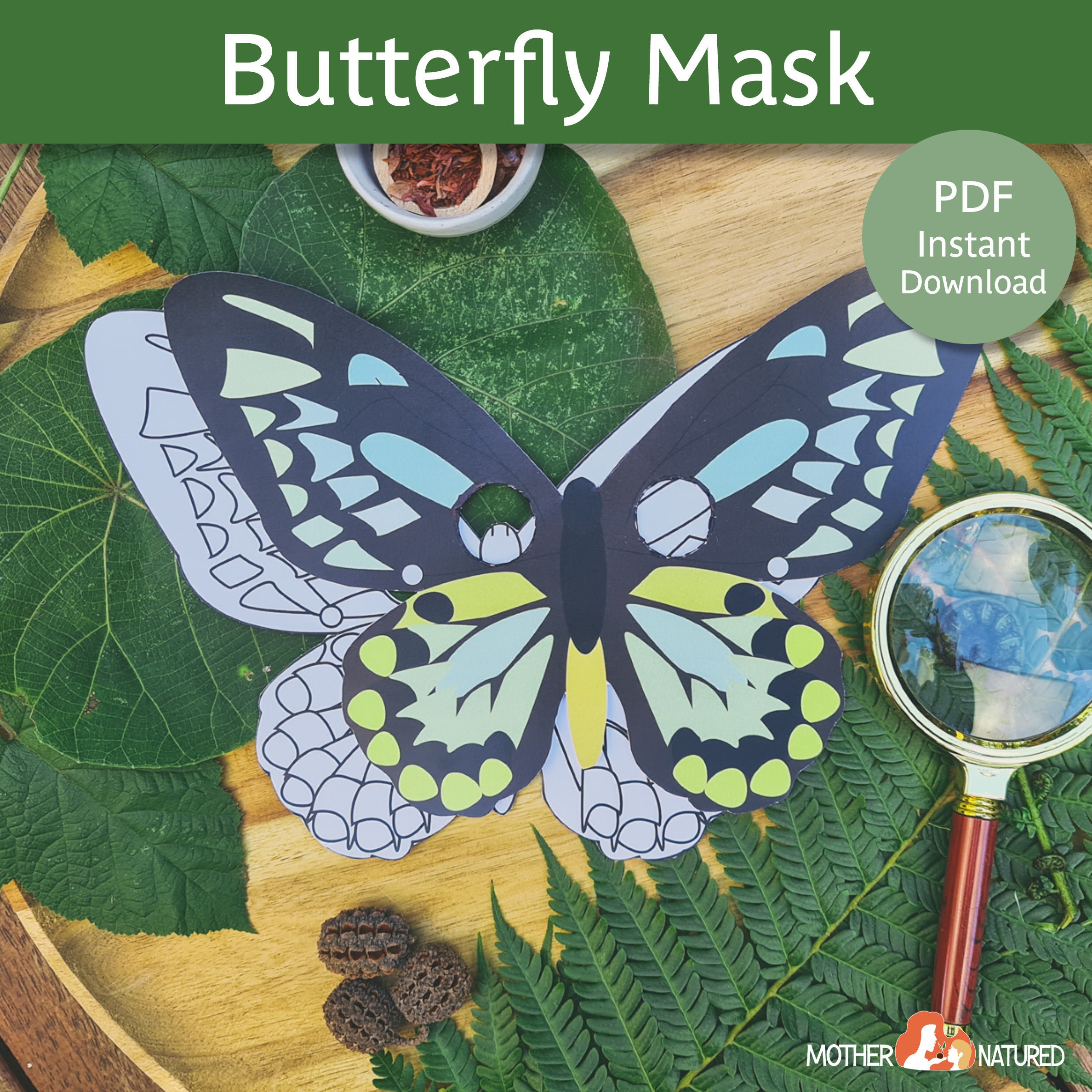 Butterfly Mask Printable Butterfly Mask Butterfly Activity - Etsy