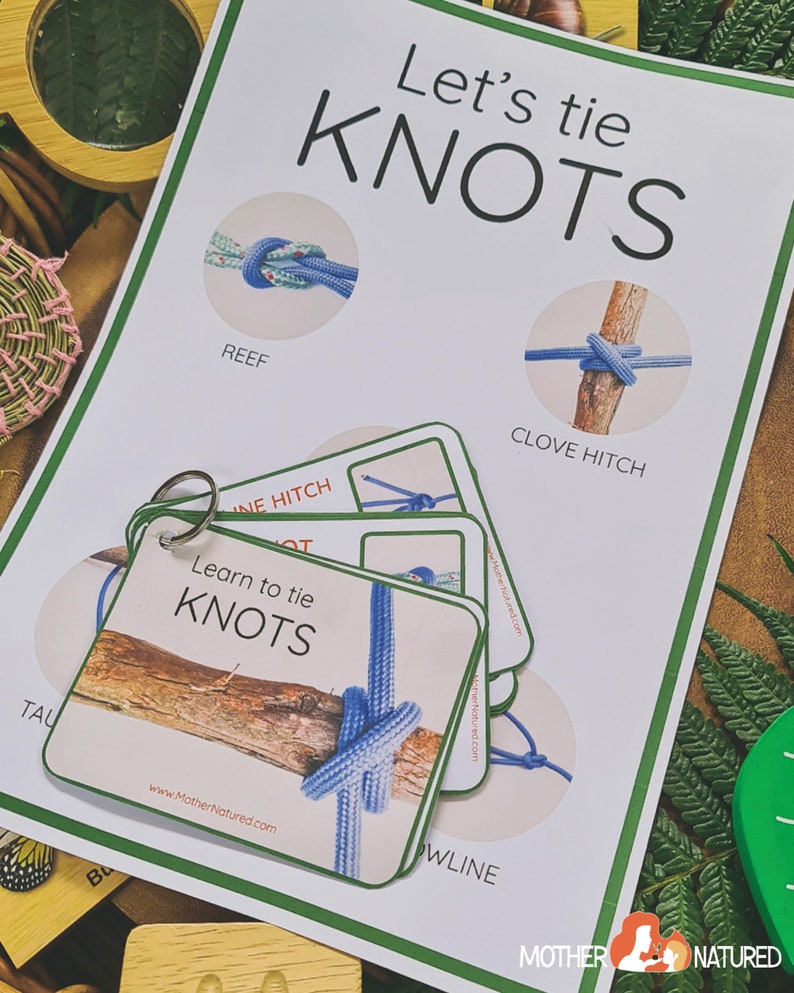 Knot Tying Guide | Knot Poster | Knot Booklet | Knot Tying Activities ...