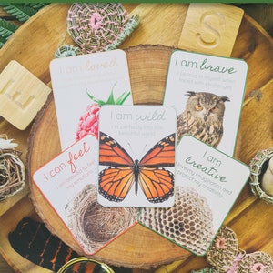 Nature Affirmation Cards for Kids | Nature Themed Self Care Cards ...