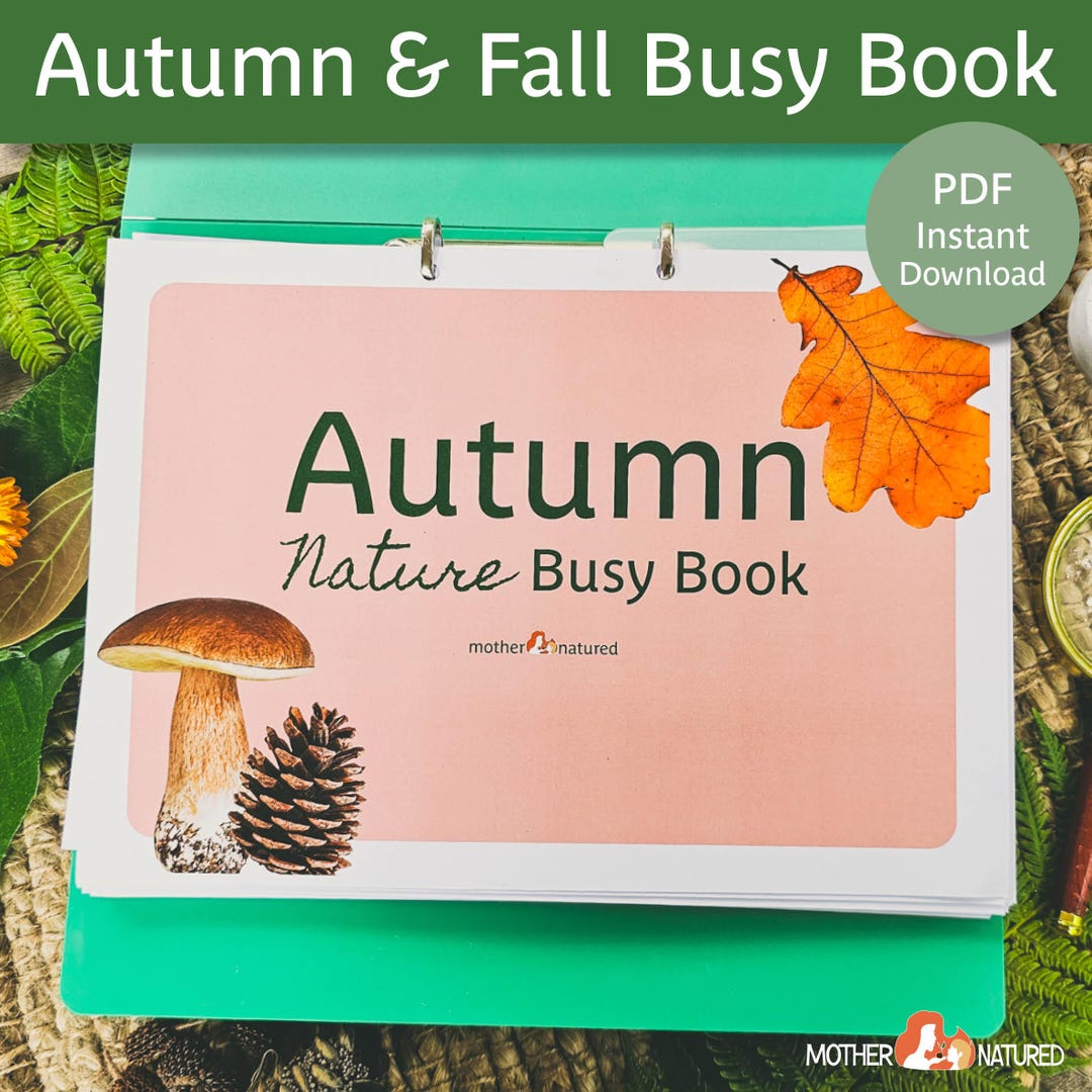 Autumn Busy Book for Preschoolers | Fall Nature Busy Book | Autumn ...