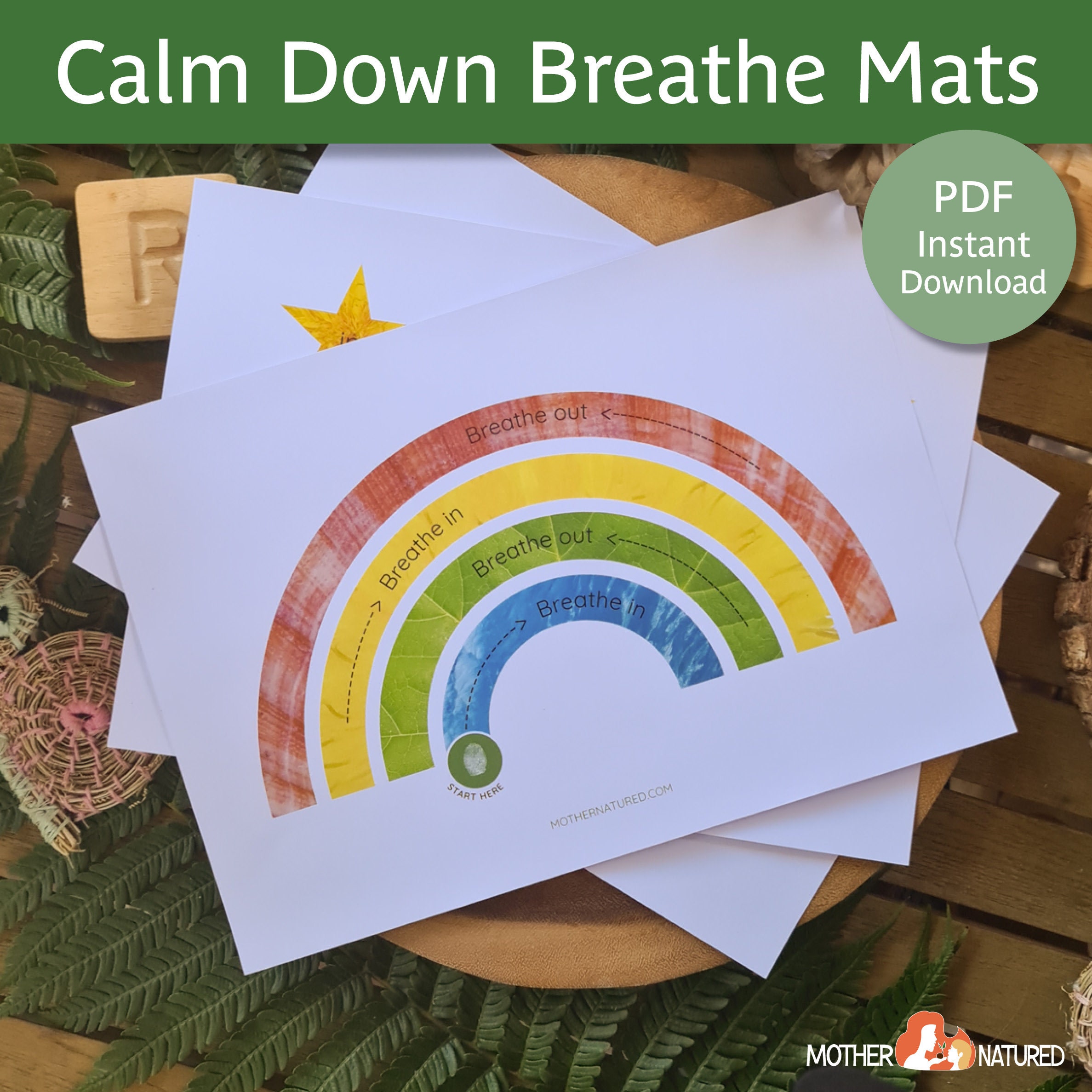 Calm Corner Breathe and Trace Printables | Calm Corner Printables ...