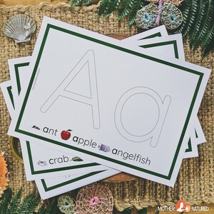Alphabet Loose Parts Play Mats | Loose Parts Preschool | Loose Parts ...