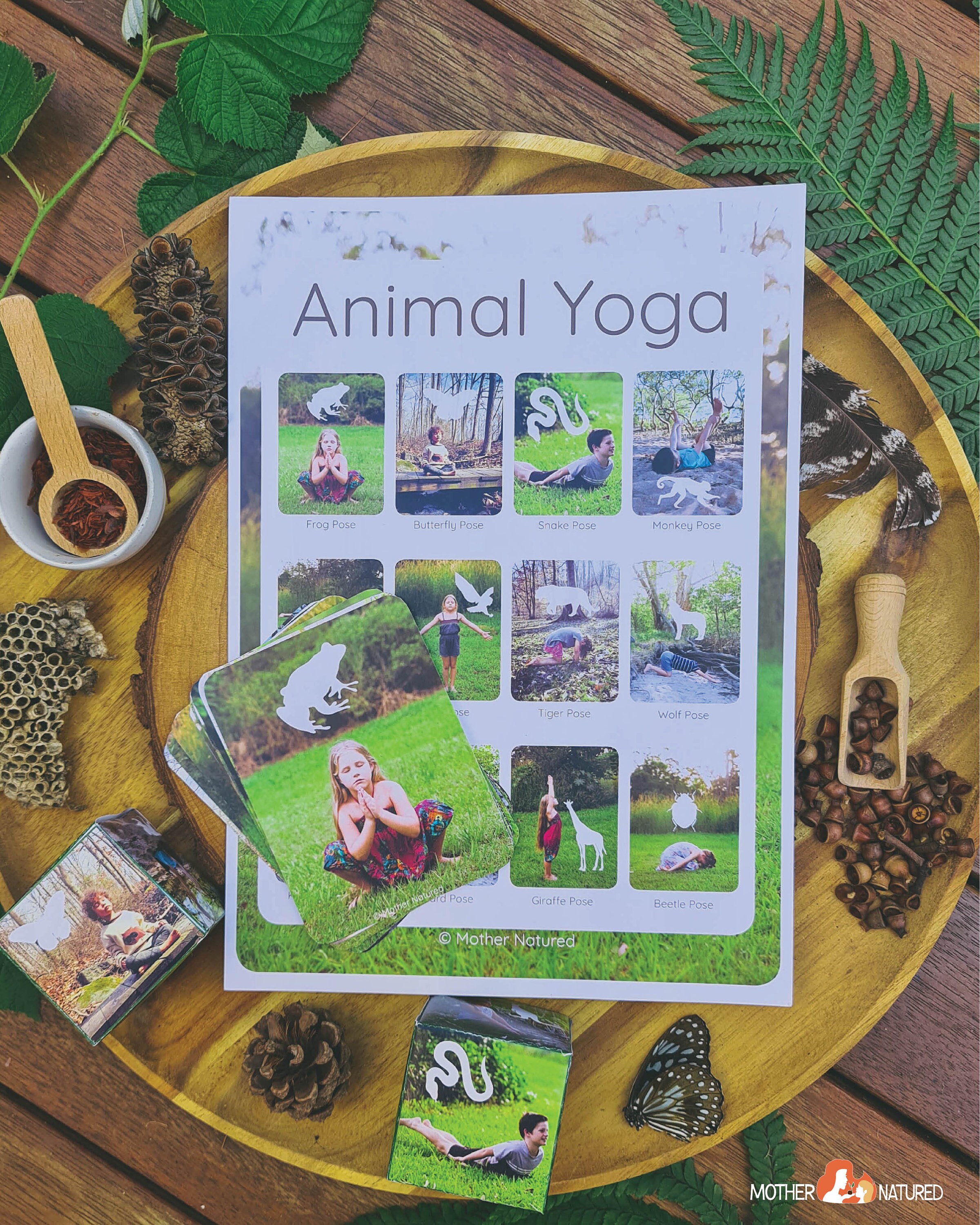 ANIMAL YOGA Cards | Animal Yoga Posters | Animal Yoga Digital Download ...