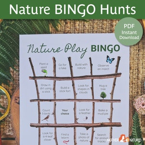 Nature Bingo Activity | Nature Bingo Scavenger Hunt | Nature Bingo Hunt ...