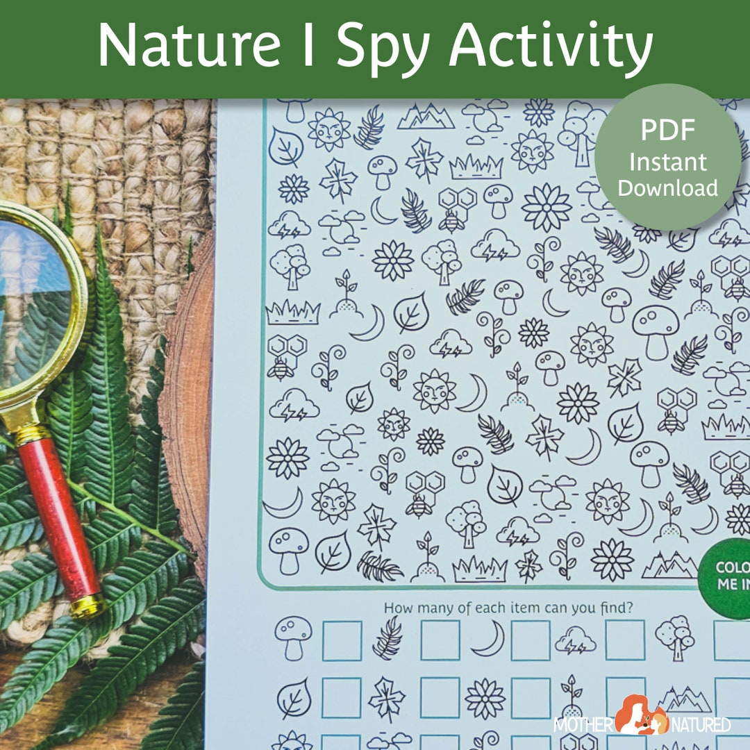 Nature I Spy Activity | Nature Hunt Activity | Outdoor Exploration I ...