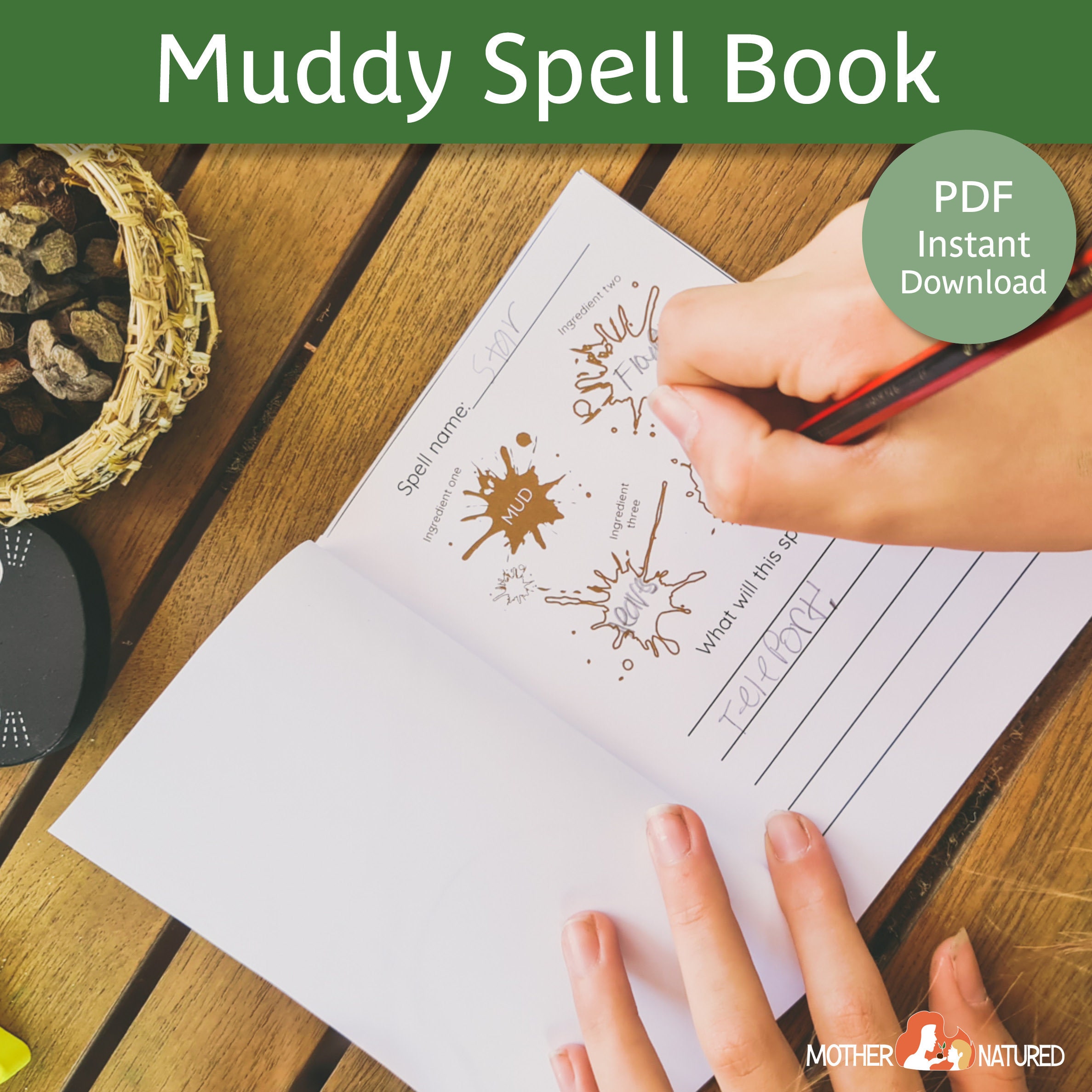 MUD PLAY Activity Book Mud Playspell Printable Mud Play - Etsy