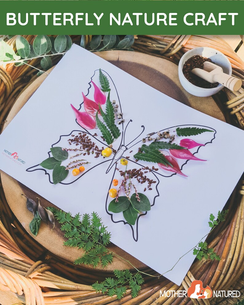 Butterfly Nature Craft Butterfly Craft Sustainable Craft - Etsy Australia