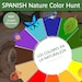 SPANISH Nature Color Wheel | Colores En Búsqueda Del Tesoro En La ...