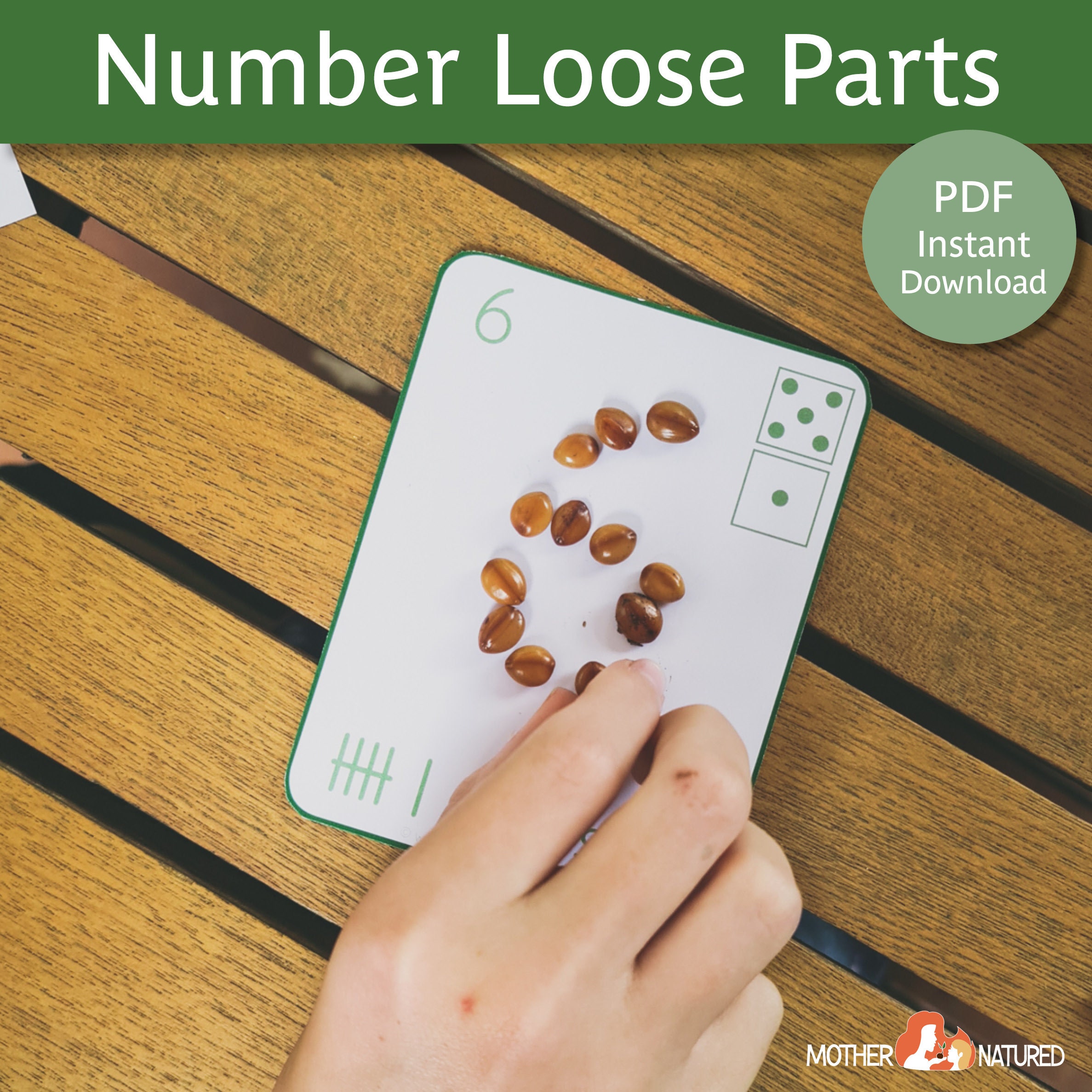 Number Loose Parts Activity Loose Parts Cards Number Flash - Etsy