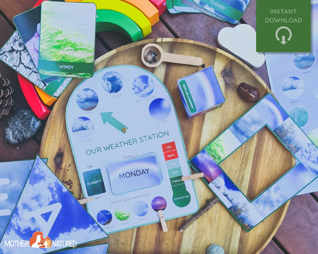 Educational WEATHER PRINTABLES | Weather Station | Weather Digital ...