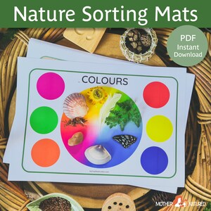 Sorting Mats for Kids | Classifying Nature Printables | Sorting Natural ...