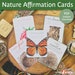 Nature Affirmation Cards for Kids | Nature Themed Self Care Cards ...