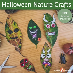 HALLOWEEN CRAFTS for Kids Halloween Nature Crafts Halloween Printables ...