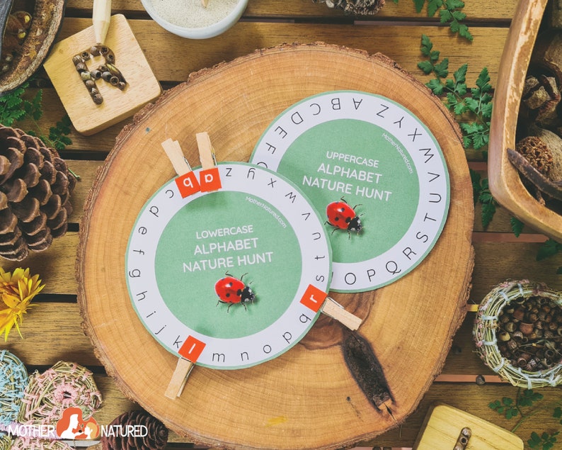 Alphabet Scavenger Hunt Alphabet Game Alphabet Nature Hunt - Etsy