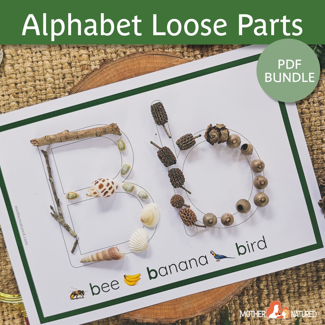 Alphabet Loose Parts Play Mats | Loose Parts Preschool | Loose Parts ...