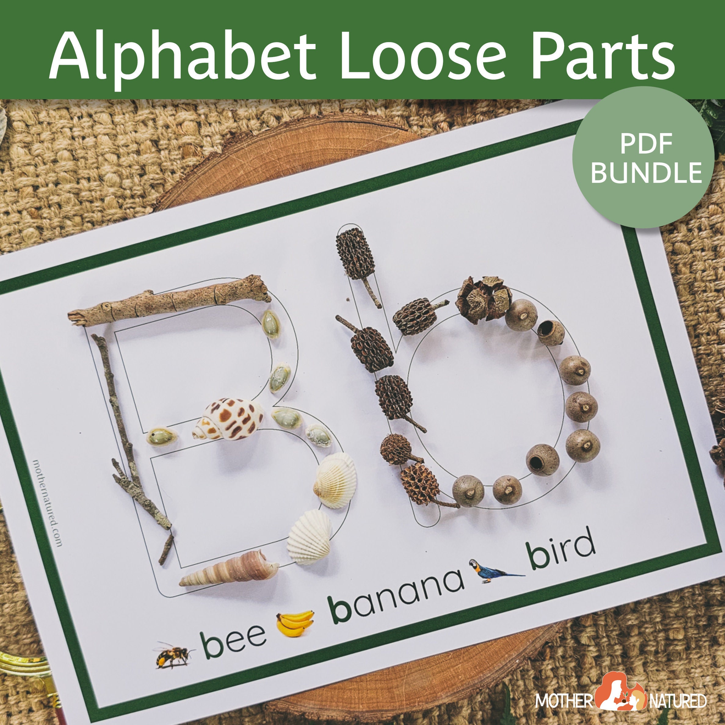 Alphabet Loose Parts Play Mats | Loose Parts Preschool | Loose Parts ...